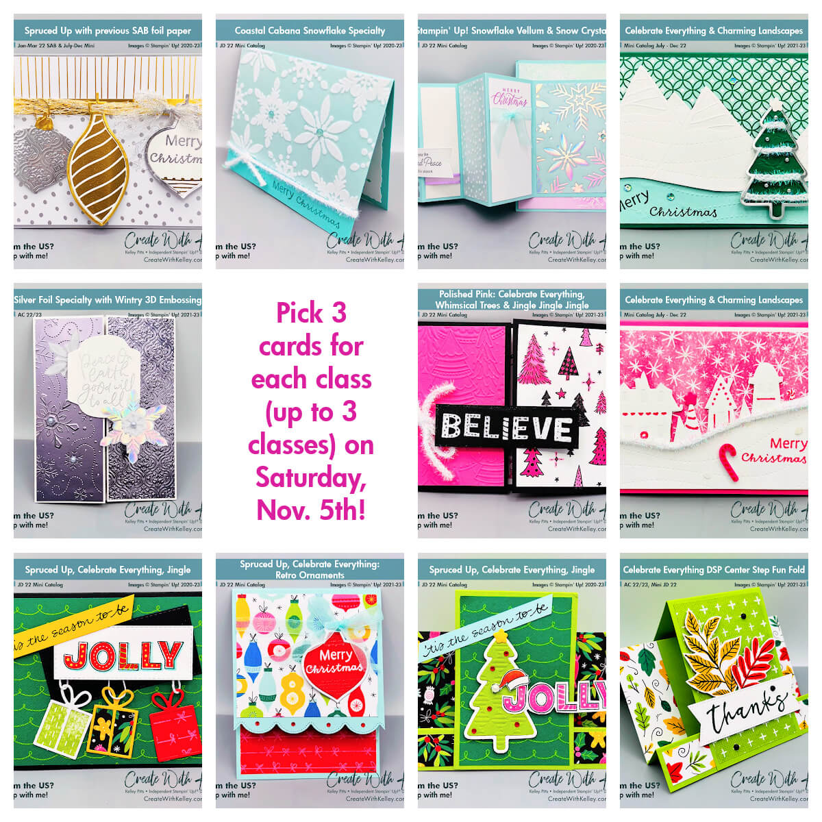 Stampin' Up! Spruced Up, Celebrate Everything and Jingle Jingle Jingle ...